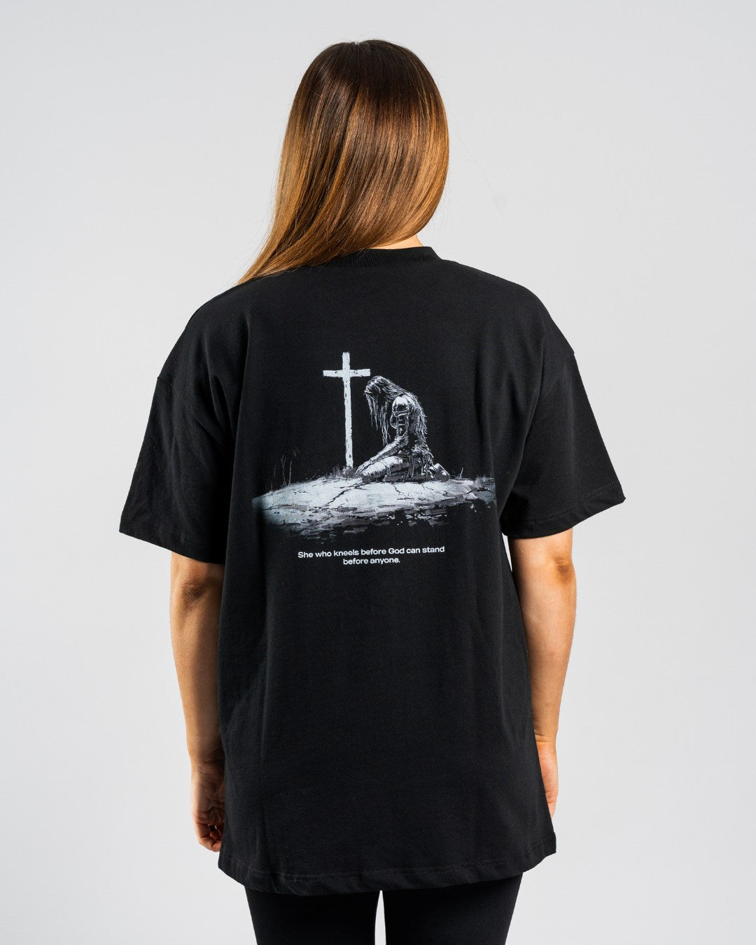 Warrior's Prayer Women's Oversized T-Shirt - SAVD Clothing